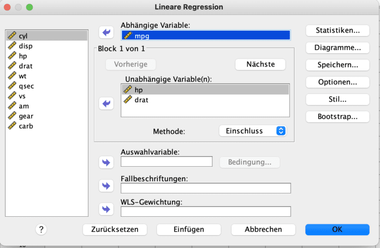 Wie überprüft man die Voraussetzung der Linearität für das lineare ...
